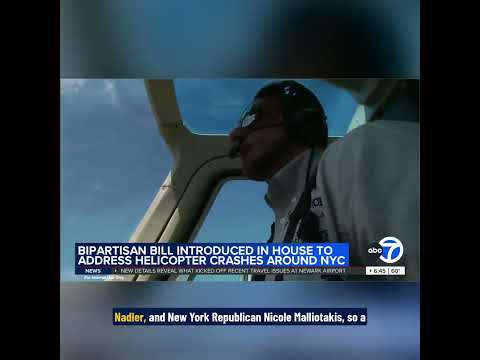 Rep. Menendez legislation banning non-essential helicopters in an ABC New York news clip