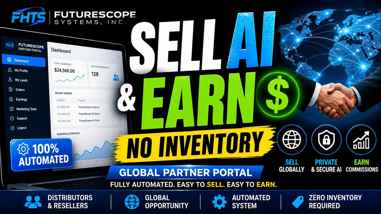 Build Your AI Business 💼 FutureScope Reseller Program Explained (Zero Inventory, Global Sales)”