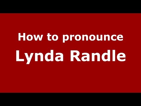 How to pronounce Lynda Randle (American English/US)  - PronounceNames.com
