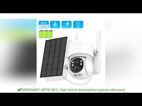 DEAL Solar Camera Wifi Outdoor 1080P PIR Human Detection Wireless Surveillance IP Cameras With Solar
