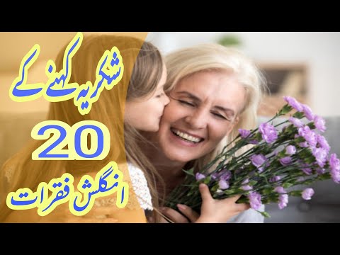English Sentences In Urdu To Say Thanks | شکریہ کہنے کے انگلش فقرات