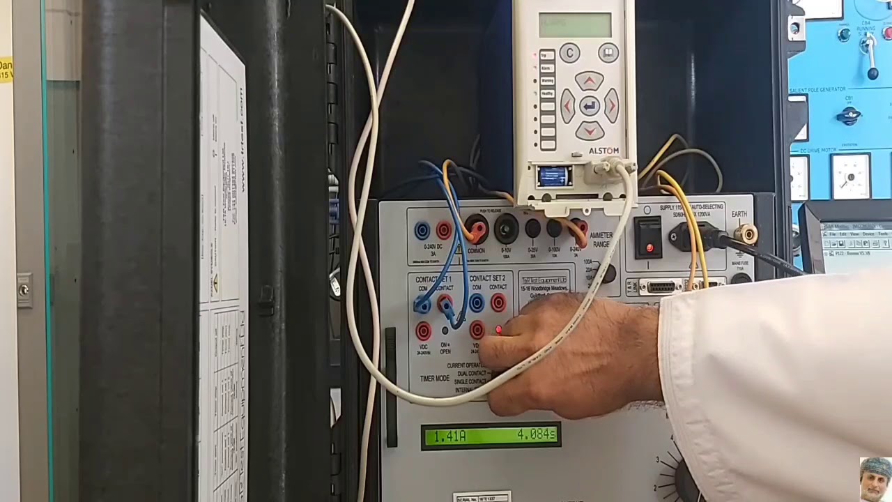 Over current protection Using Micom P122 relay