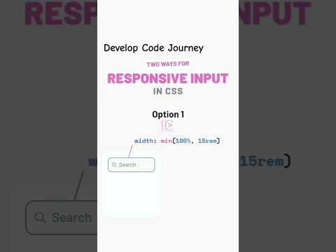 How to make input field responsive with CSS #coding#htmlcsstutorial #htmlfullcourse #python #java