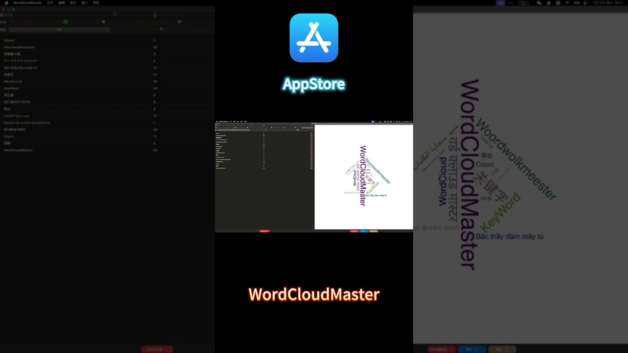 WordCloudMaster: Craft Stunning and Personalized Word Clouds on iOS and macOS!