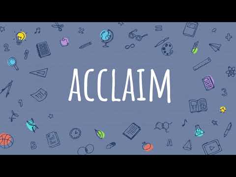 Acclaim meaning in Urdu/Hindi | Word of the Day