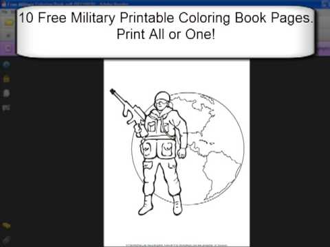 Free Printable Military Coloring Book FreePatrioticProject.com