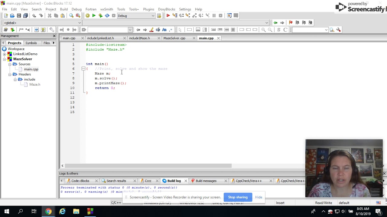 CS 2420 Recursion Maze Setup