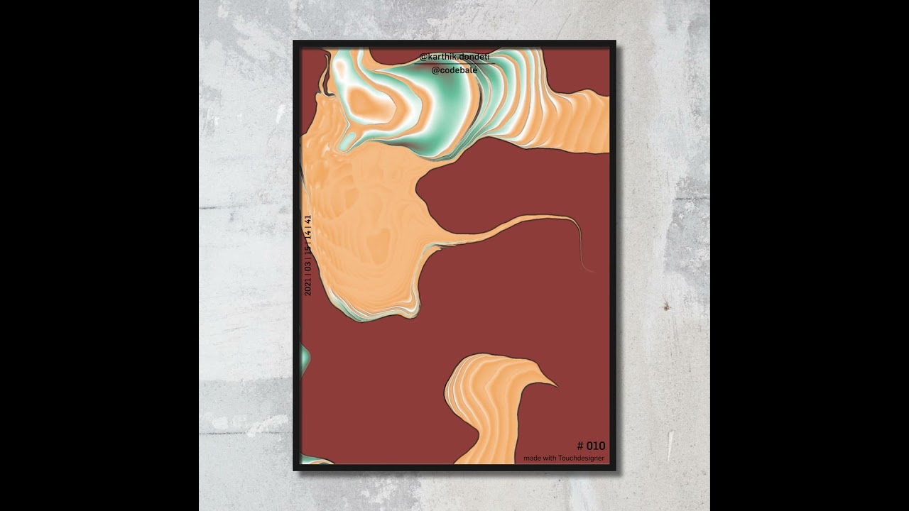 Touchdesigner | Generative Poster 10
