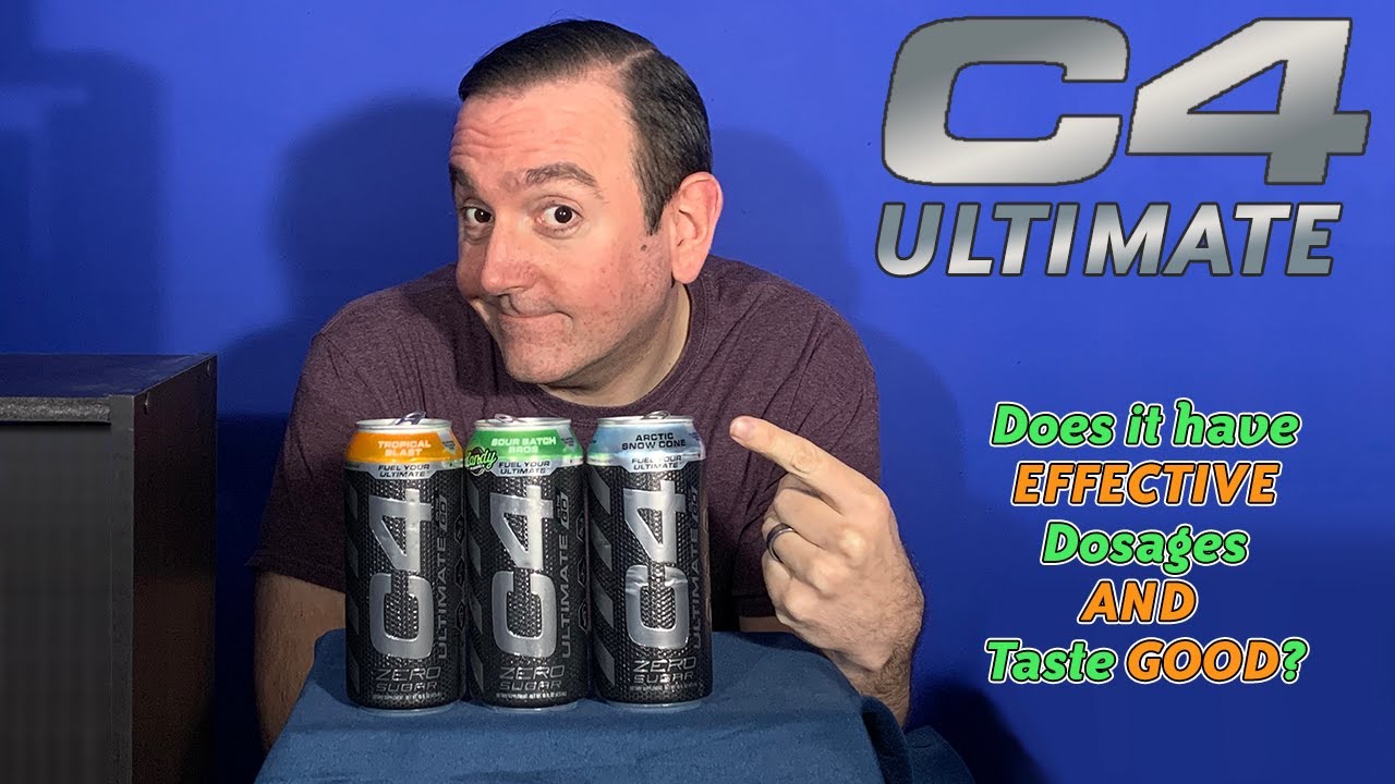 C4 Ultimate Preworkout Energy Drink Product Review; Does it have effective dosages AND taste good???