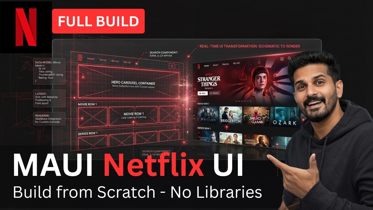 I Built a Full Netflix UI in .NET MAUI From Scratch — Here's How