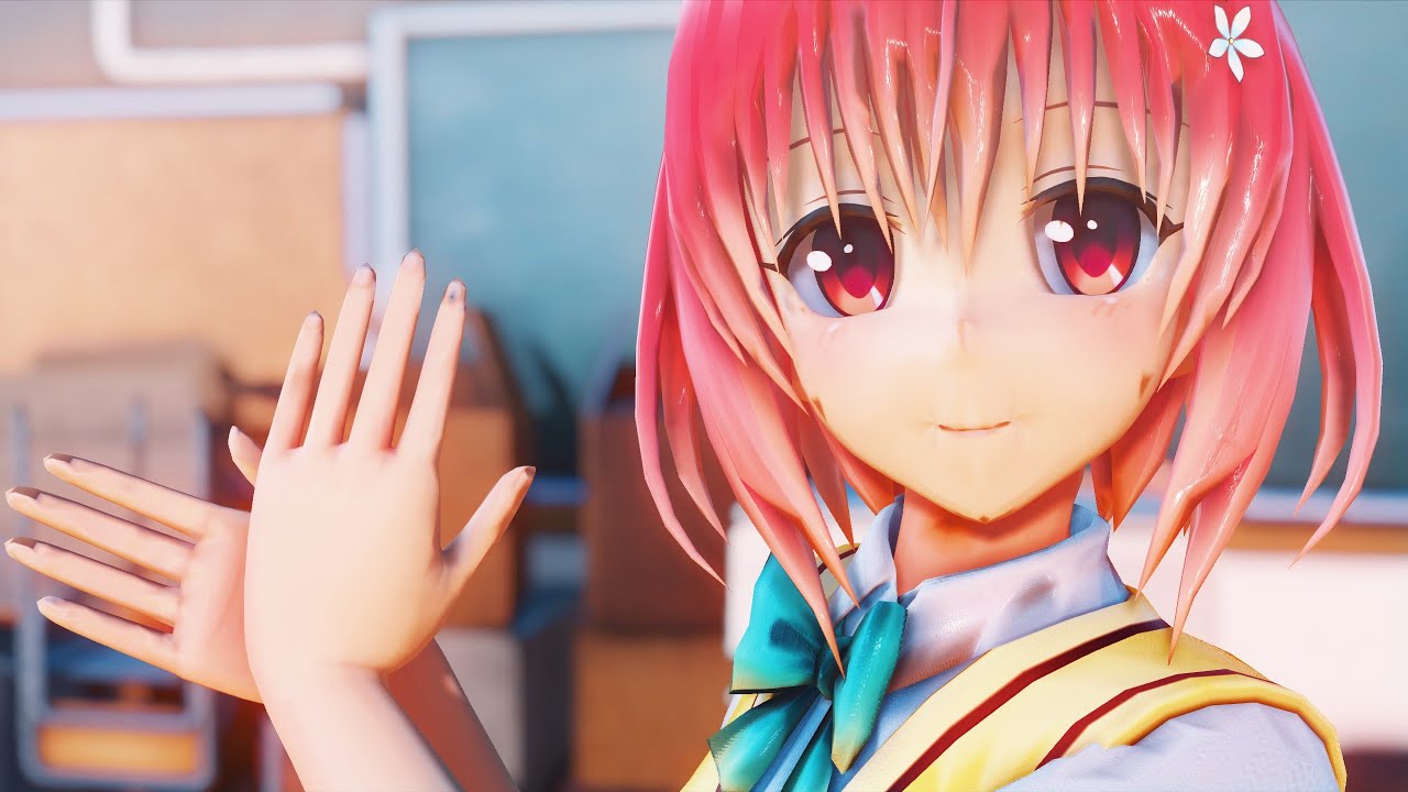 MMD : PONPONPON - Momo (HD)【Ray-MMD】[1440p60]