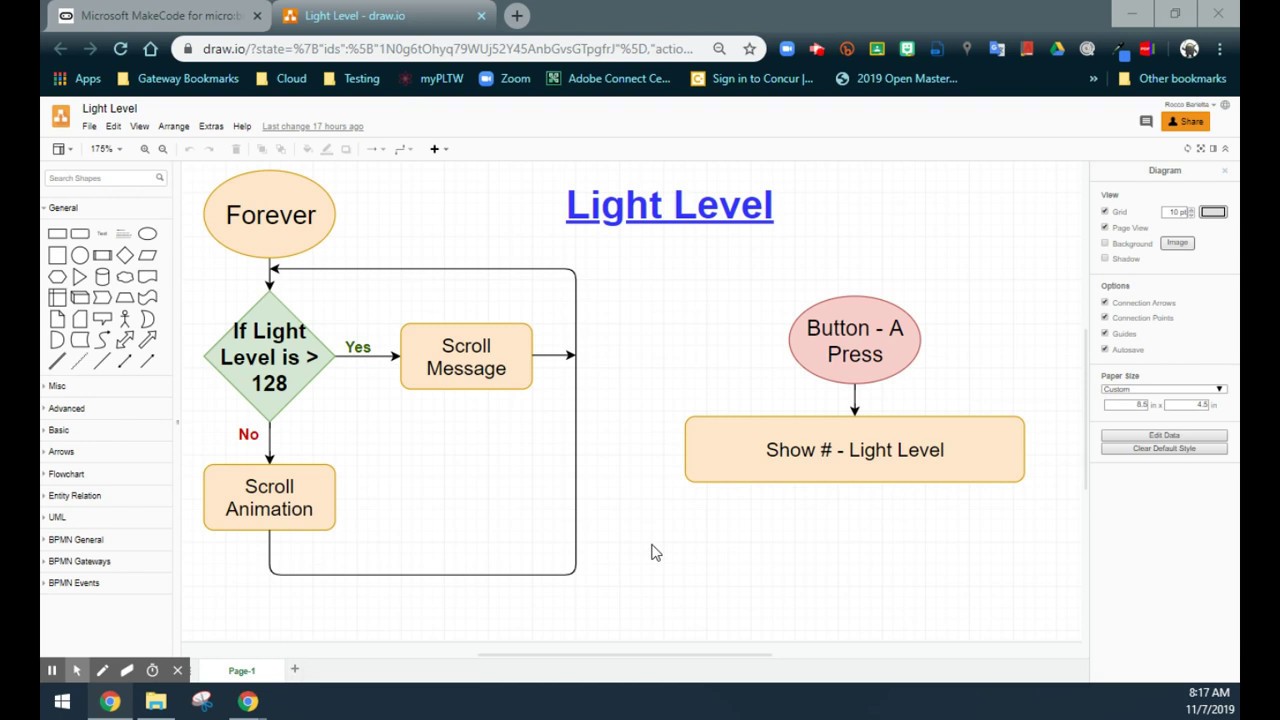 PLTW CSIM 2.1 - Using a Light Level with your Micro:bit