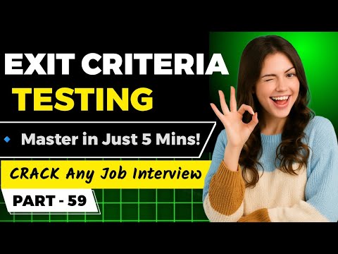 🧠Software Testing From Scratch | Learn Exit Criteria Like a Pro!