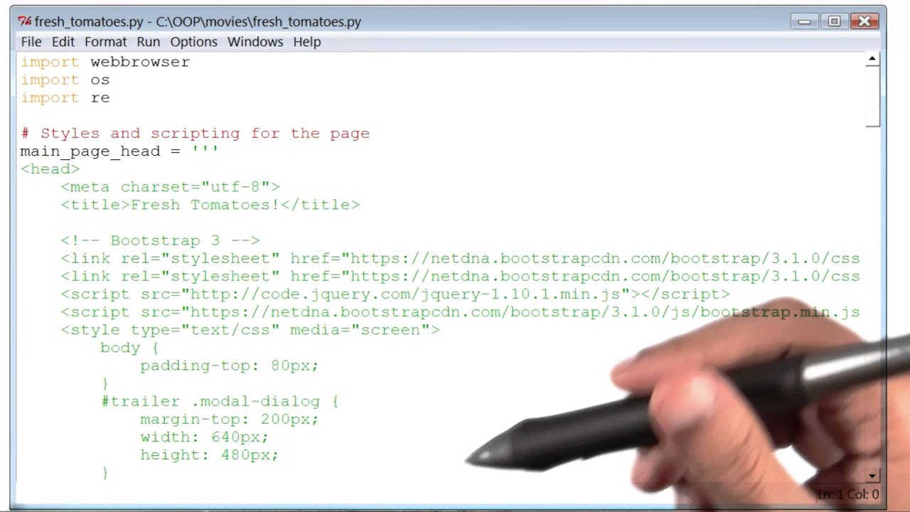 Movie Website Mini-Project - Programming Foundations with Python