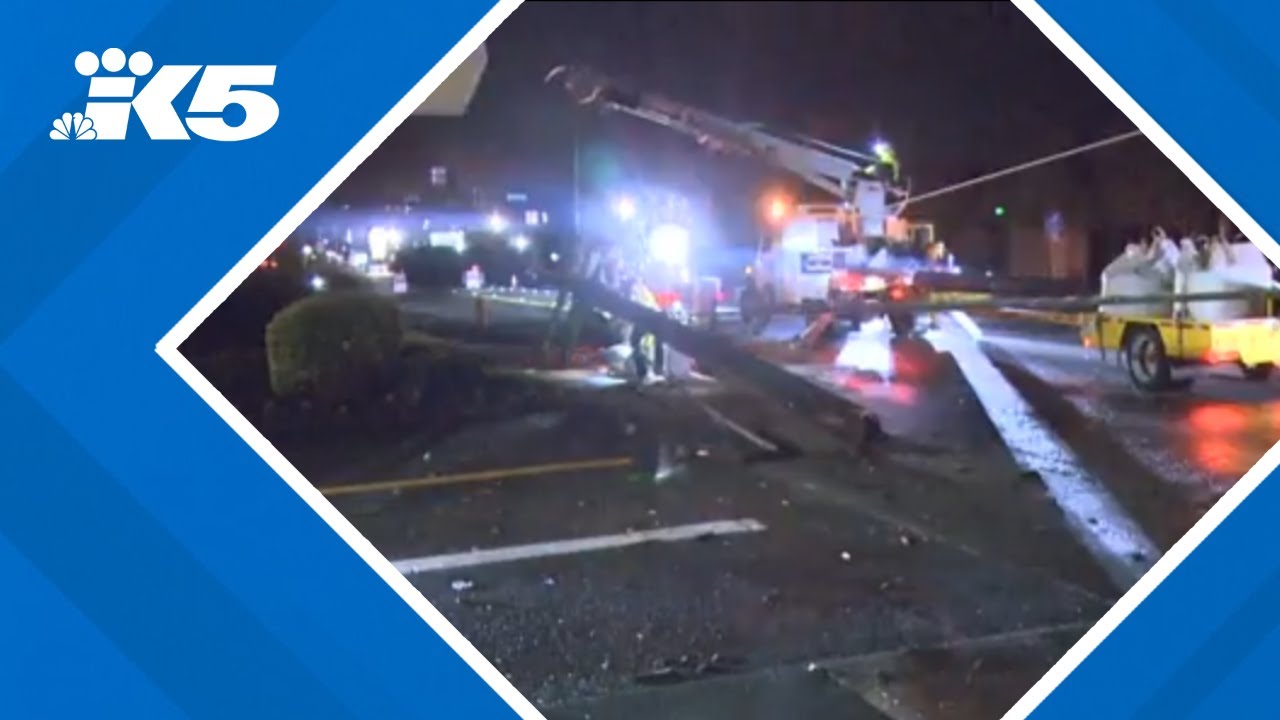 Suspected DUI crash causes power outage in Puyallup