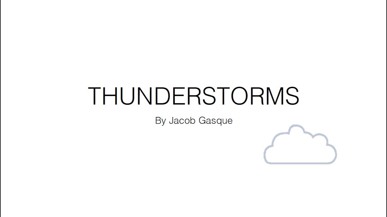 Thunderstorm PowerPoint | Learn About Thunderstorms | Weather 101
