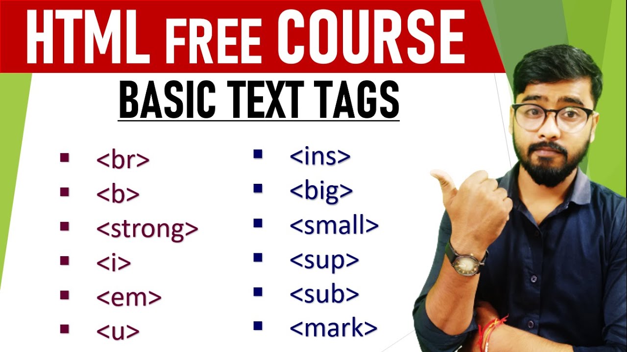 HTML Text Tags | HTML Course for beginners in [Hindi] | by Rahul Chaudhary