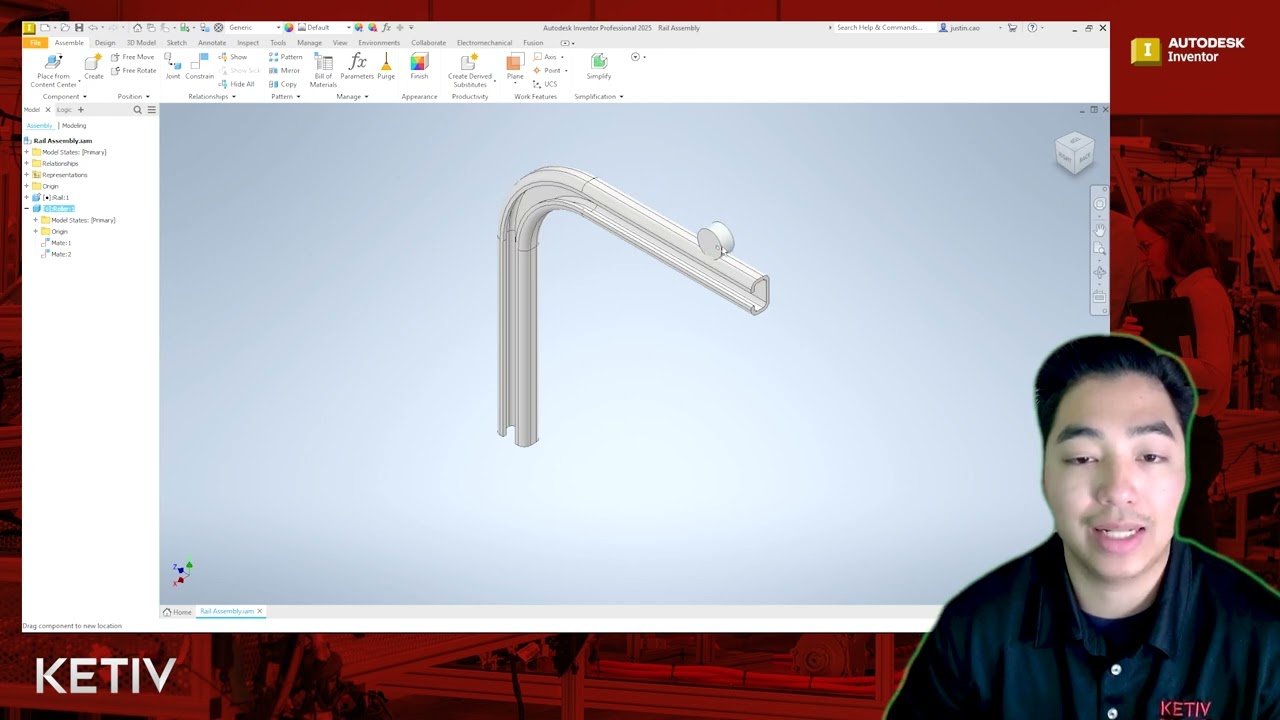 How to Use the Transitional Constraint in Autodesk Inventor | KETIV Virtual Academy Quick Tip