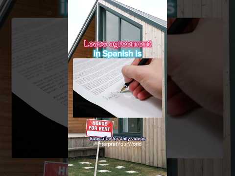 LEASE AGREEMENT in SPANISH | Customer Service