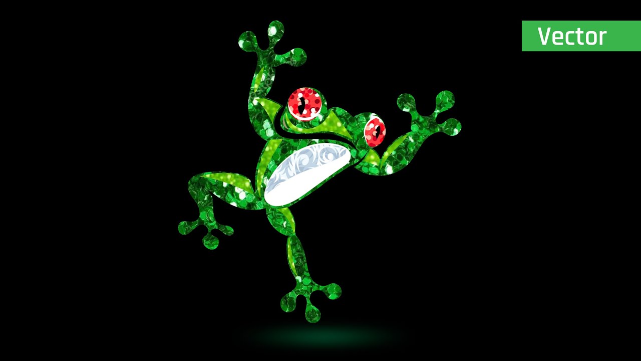 Frog logo illustration | Adobe illustrator cc | Sketch to vector logo design