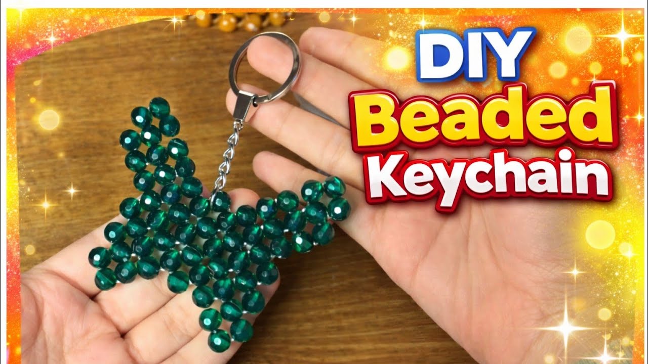 Butterfly Beaded Keychain Tutorial | Easy DIY Bead Craft