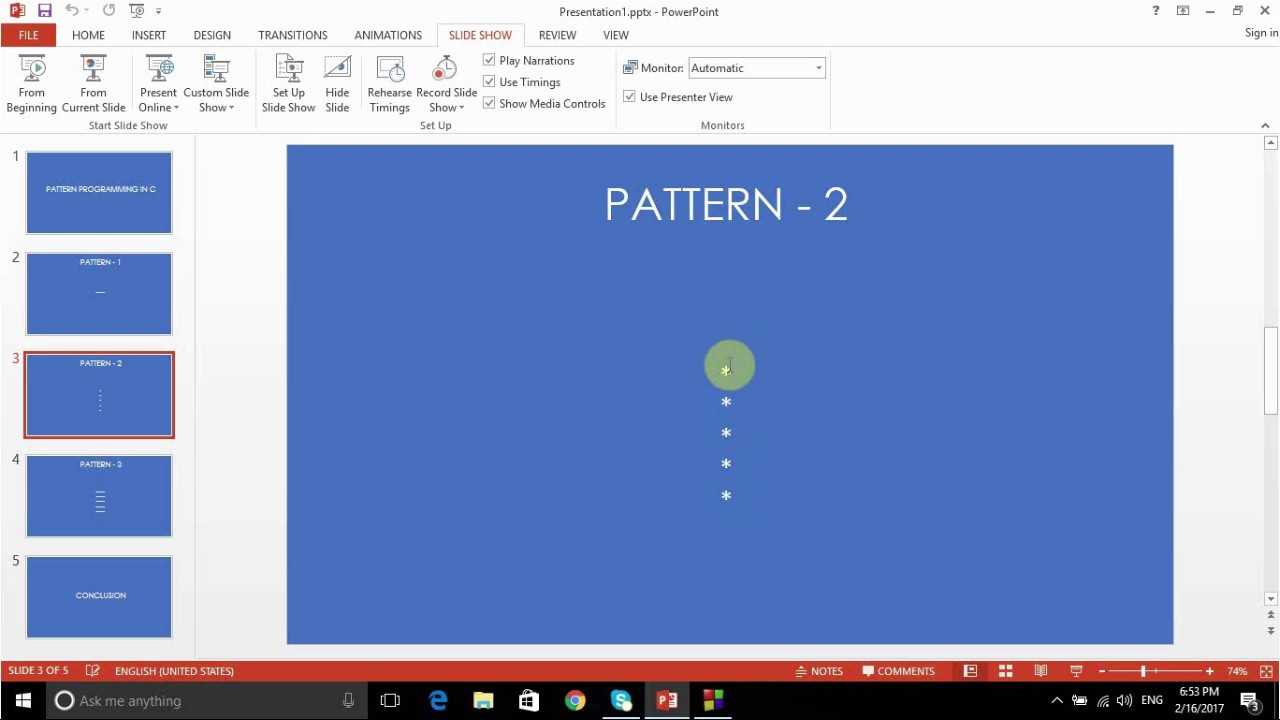 Patterns in C Tutorial 1 : Introduction and basic patterns