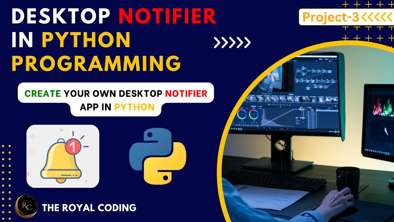 Desktop Notifier App in Python | Plyer Module in Python | Python for Beginners #python #coding #yt