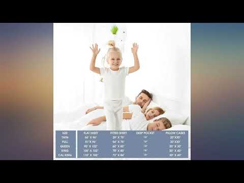 100% Egyptian Cotton Sheets Queen Size Ivory 1000 Thread Count 4 Piece Sheet Set 16 review