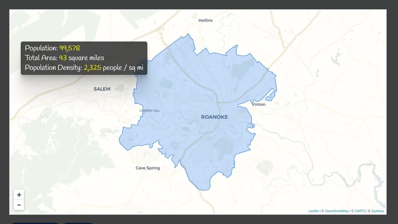 Roanoke, VA Social & Economic Profile