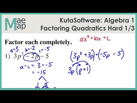 Factoring Quadratics Hard Part 1 – Easy Peasy All-in-One High School