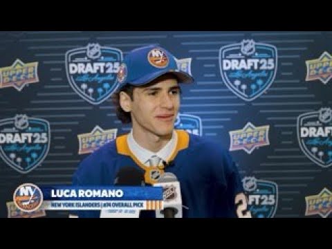 Luca Romano Address Media After Being The 74th Pick In The 2025 NHL Draft!