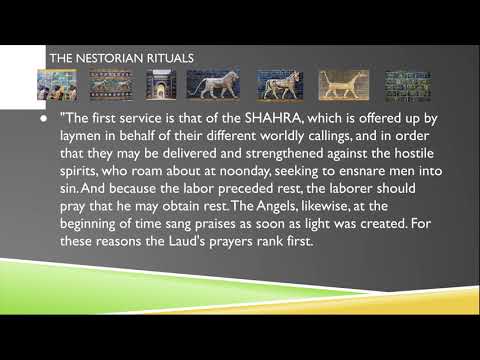 The Nestorian Rituals