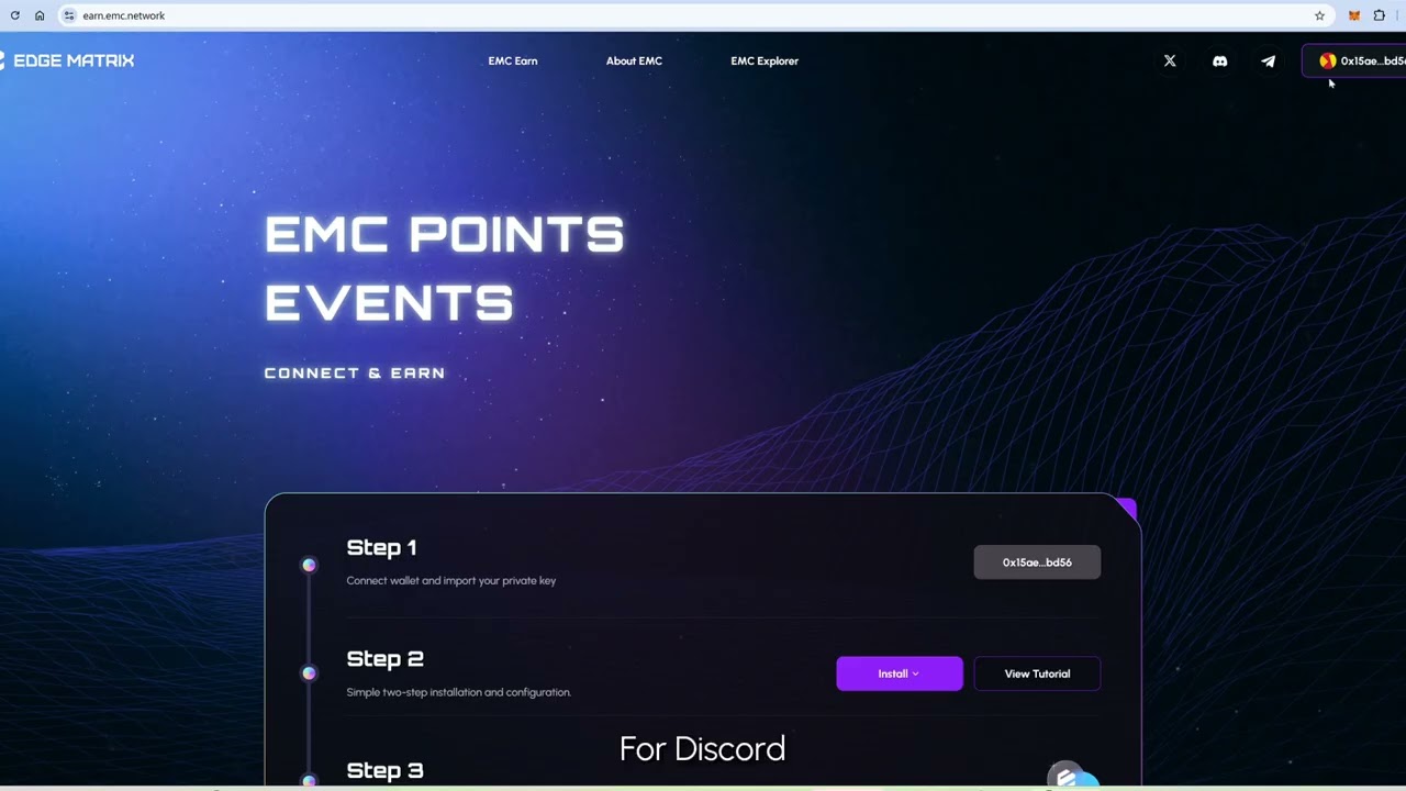 EMC Testnet Tutorial