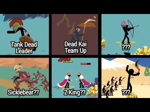 All Unique Characters That Have Appeared In Stick War Legacy