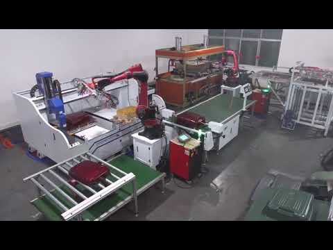 LUGGAGE INTELLIGENT PRODUCTION LINE OF FORMING&TRIMMING ABS PC plastic luggage cutting