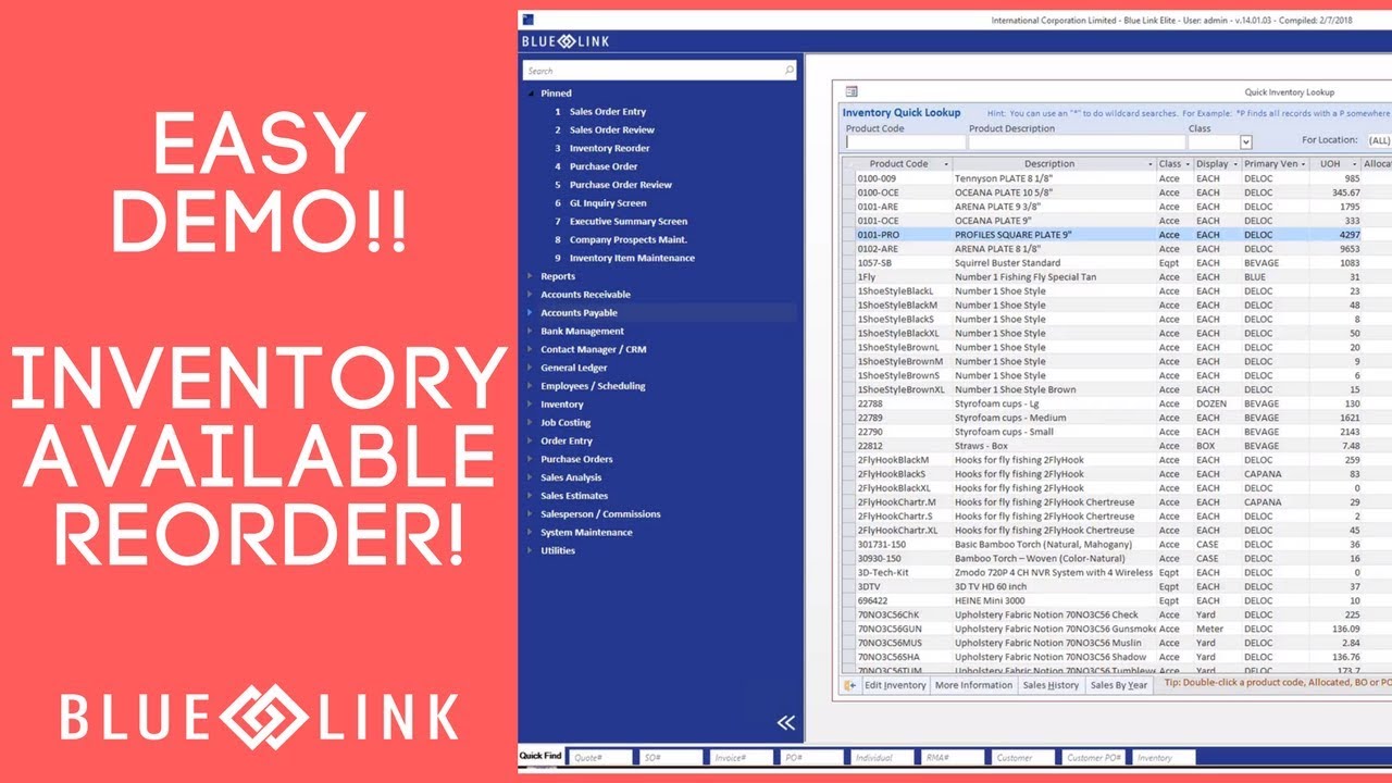 Inventory Management - Reorder Report [System Tells You What To Order!!]