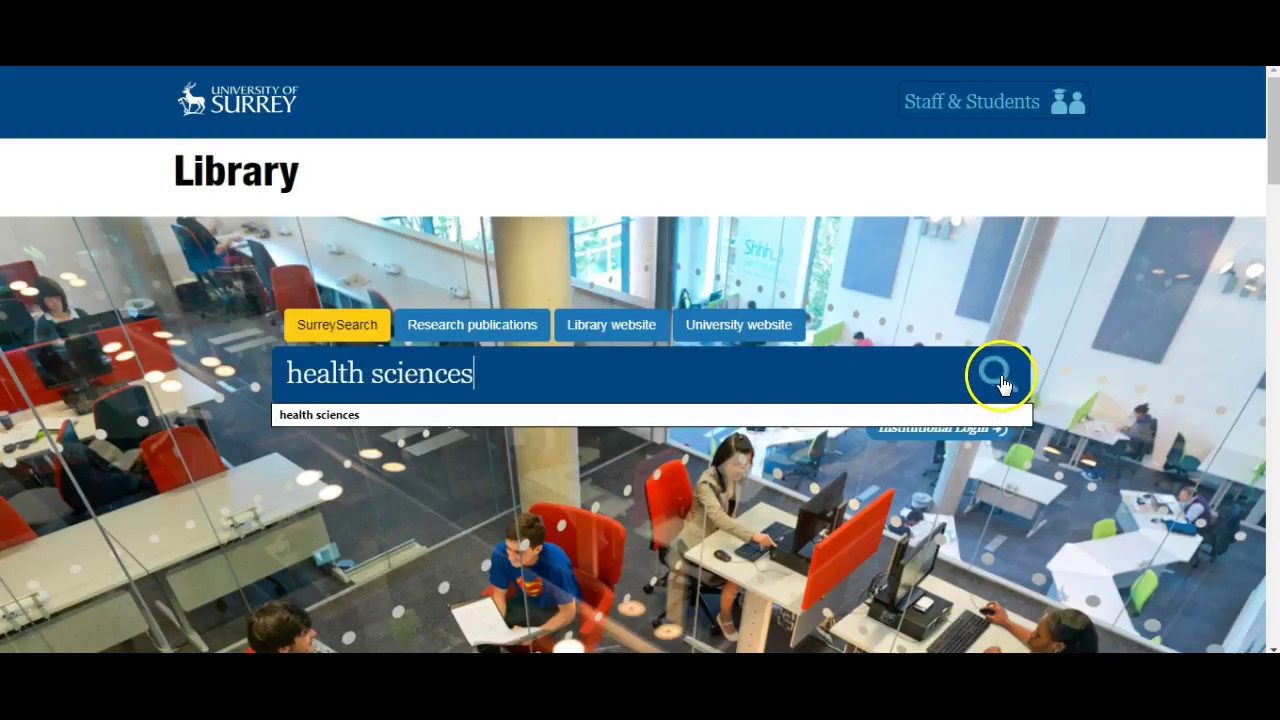 SurreySearch: How to find University of Surrey dissertations
