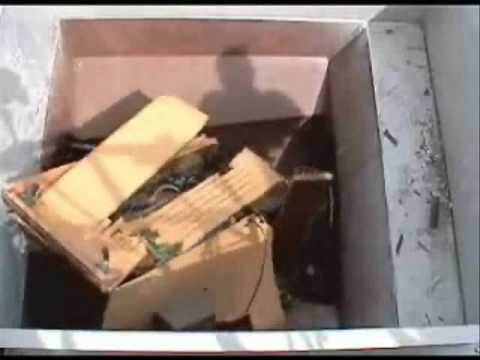 Shredding a Television