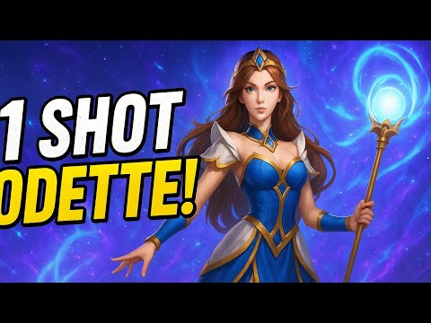 10 KILLS + MANIAC! ODETTE TERSAKIT 2025 | Global Mage Build & Epic Comeback – MLBB #odette #mlbb