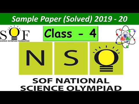 SOF – NSO Sample Paper with Solution ( Class – 4 ) – Orchids eLearning