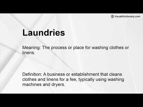 Laundries Meaning