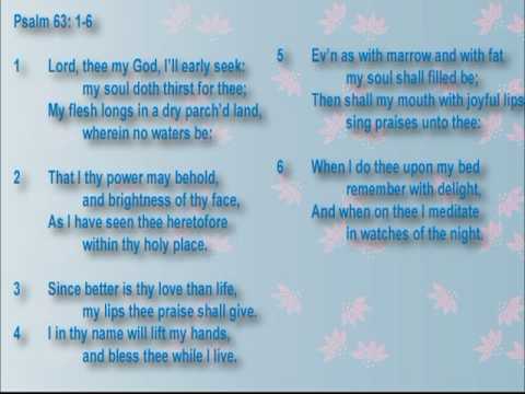 Psalm 63 – Psalm singing from Scottish Metrical Psalter | Scottish ...