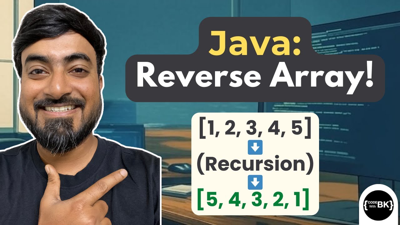 Java Program to Reverse an Array Using Recursion