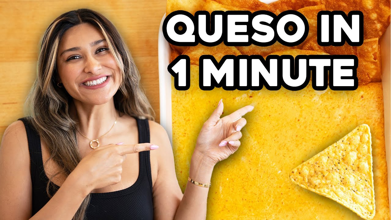 3 ingredient Queso Chip Dip! | No Stove Needed I High Protein