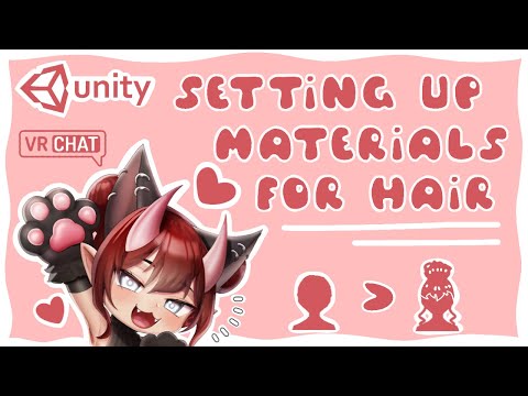 How to Set up Hair Materials in Unity | VRChat Unity Tutorial