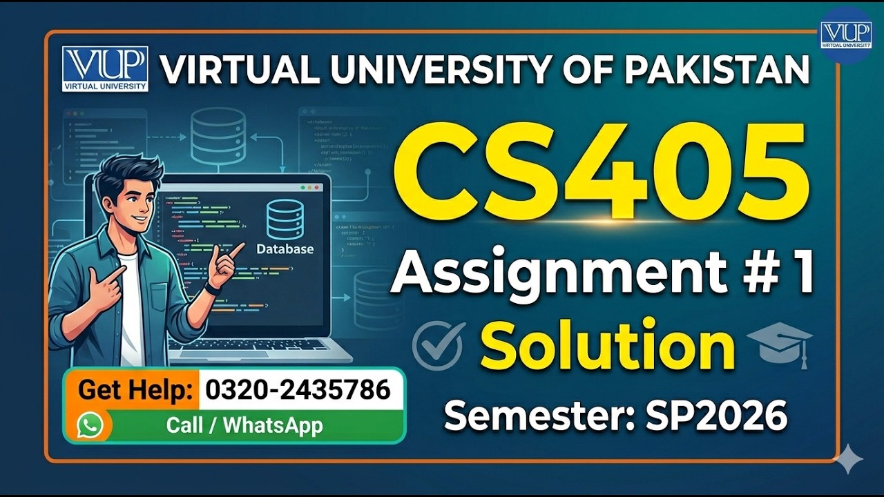 CS405 Assignment 1 Solution SP2026 #cs405 #assignment #solution #vuppn