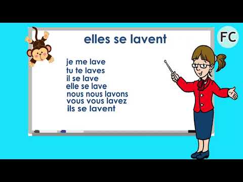 Le Verbe Se Laver au Présent - To Wash Yourself Present Tense - French Conjugation
