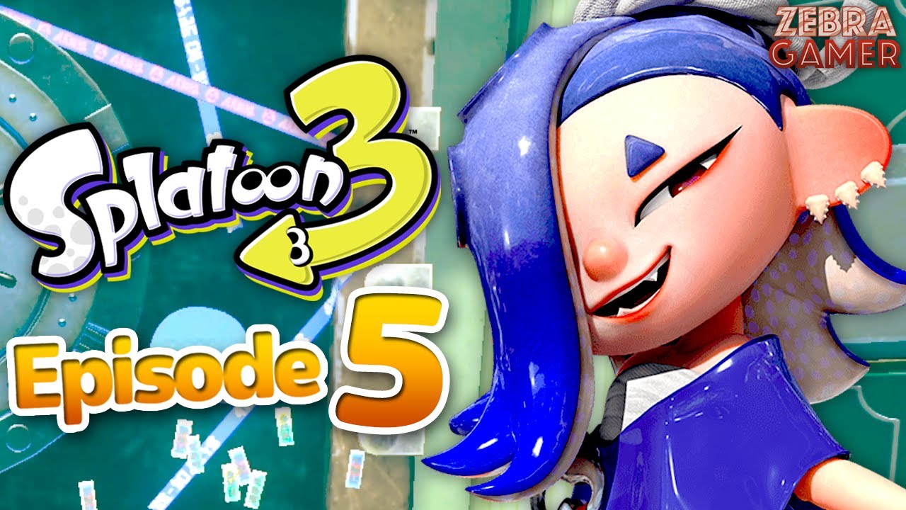 Splatoon 3 Gameplay Walkthrough Part 5 - Story Mode! Landfill Dreamland 100%! Shiver Boss Fight!
