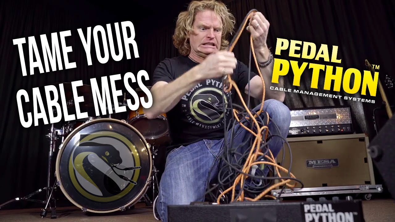 PEDAL PYTHON™ The World's BEST Cable Management System for MUSICIANS