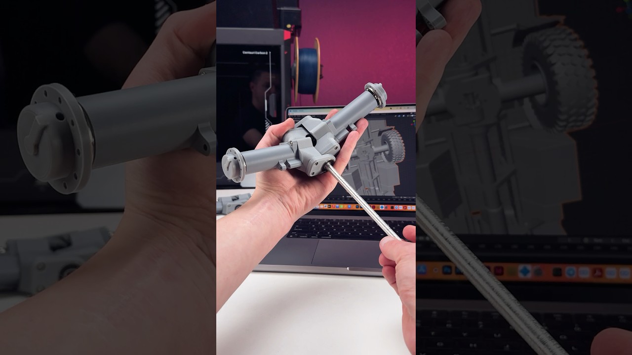 Let’s 3D print an RC truck! Using the Elegoo Centauri Carbon 2 Combo. Part 2: Rear axle.